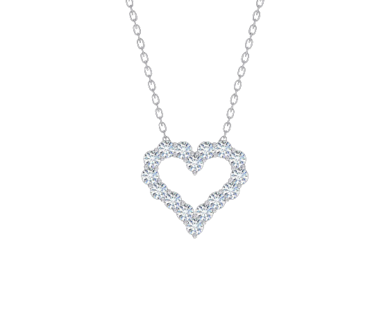 Heart Shape Diamond Pendant - G Throne
